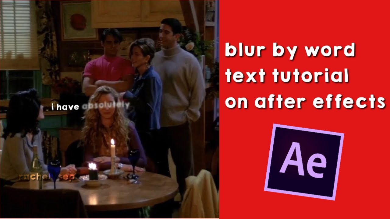 blur by word text tutorial | after effects! - YouTube
