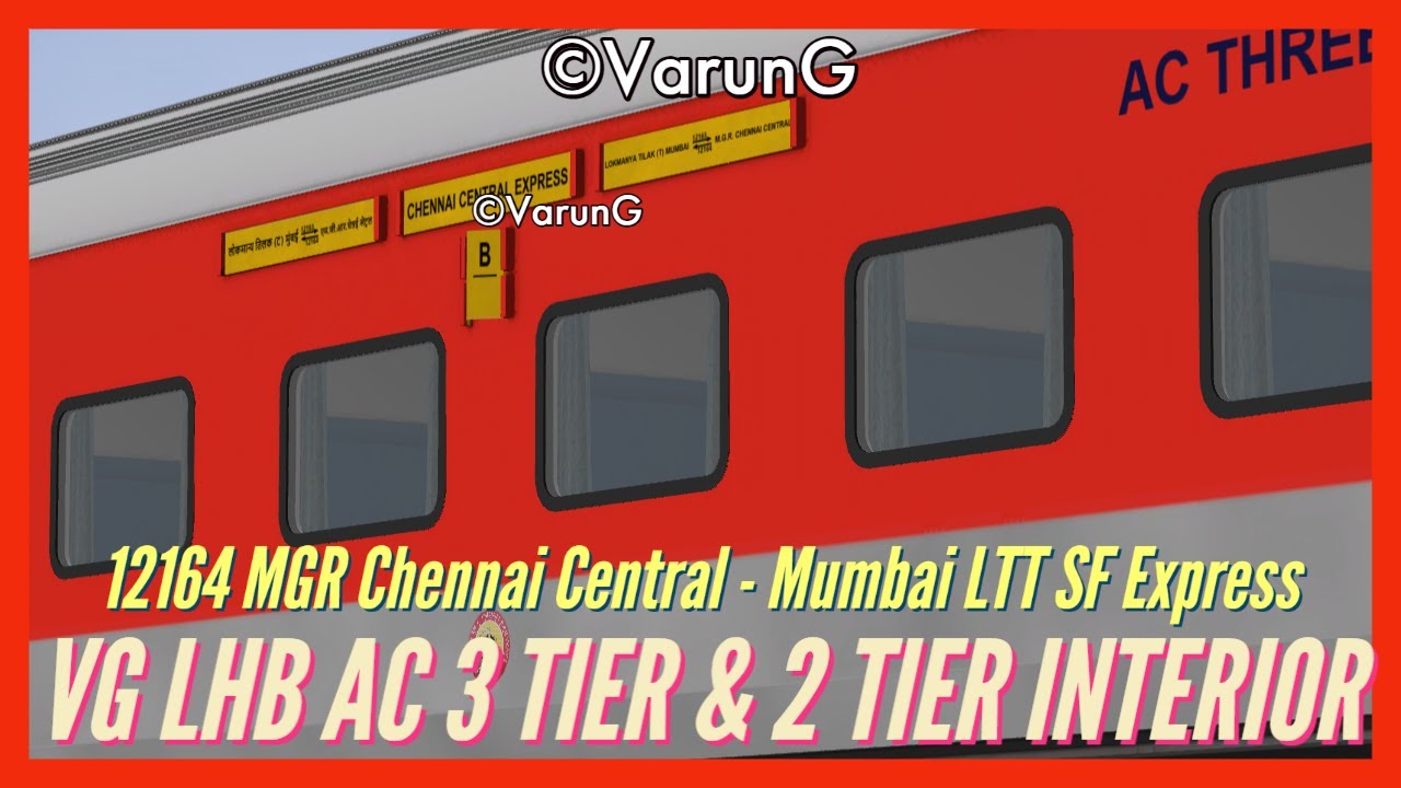 12164 MAS - LTT SF Express final run towards Mumbai LTT | VG LHB | AC ...
