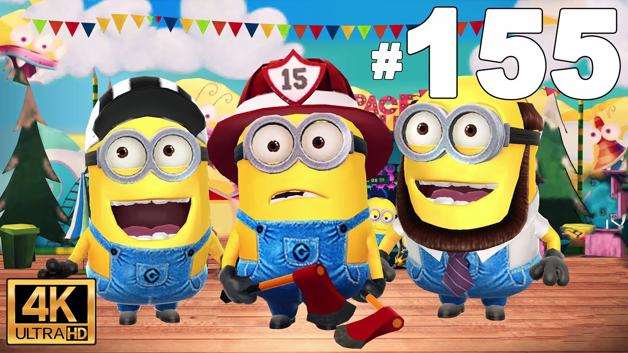 Minion rush Referee Minion Firefighter Minion and Grandpa Minion at ...