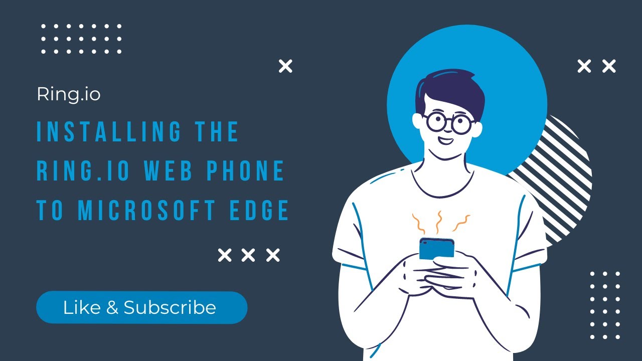Installing the Ring.io Web Phone to Microsoft Edge - YouTube