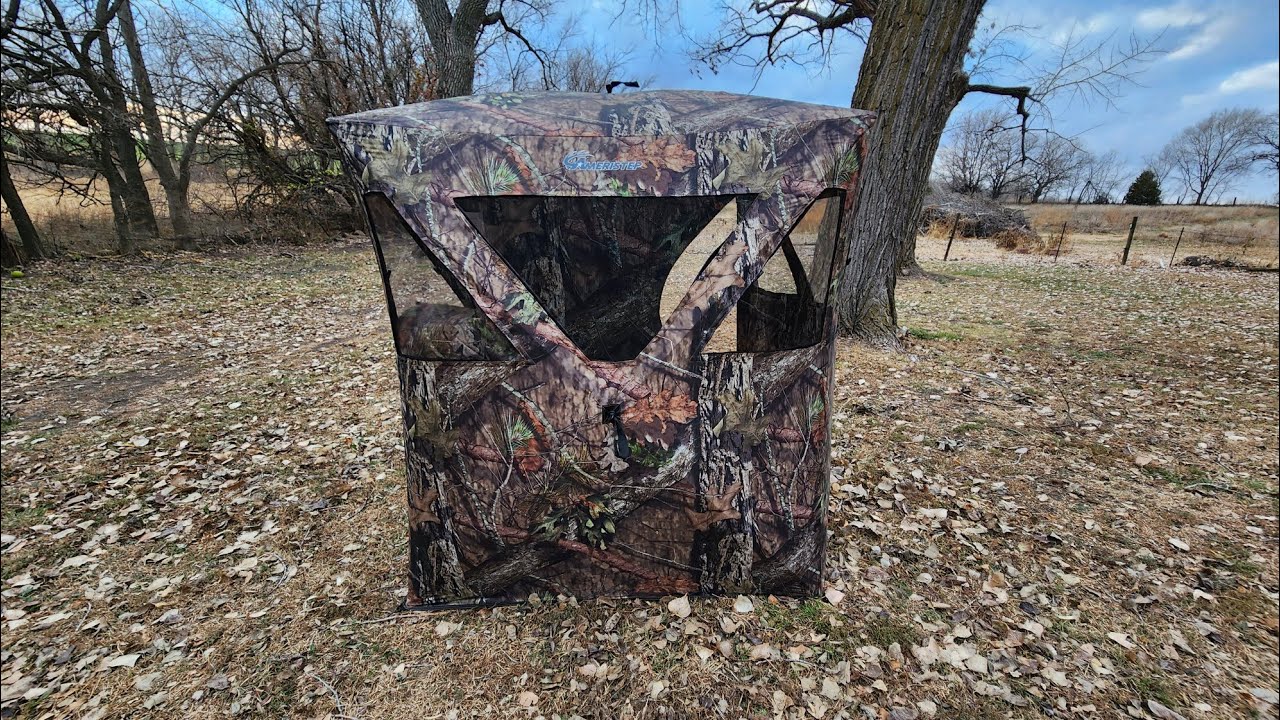 Ameristep Caretaker Hunting Blind Set Up - YouTube