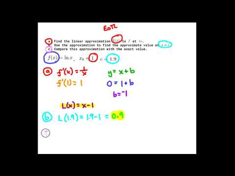 Linear Approximation (Example Problem 3) - AP Calculus - YouTube