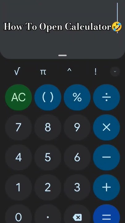 How To Open Calculator 🤣🤣 - YouTube