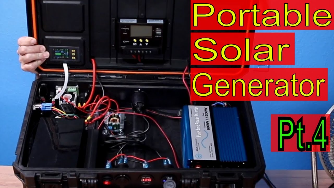 Portable Solar Generator DIY Reveal Pt. 4 600 watt Pure Sine Wave ...