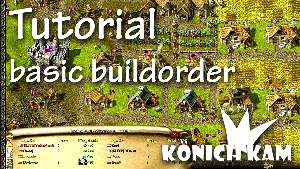 KaM Remake Tutorial #16 basic buildorder / deutsch - YouTube