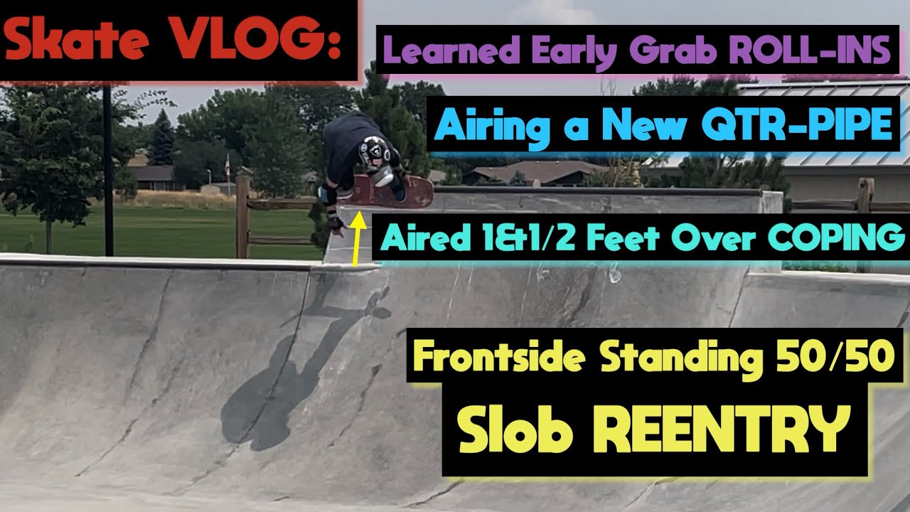 Skate Vlog: Backside Air Challenge Skateboarding Session - YouTube