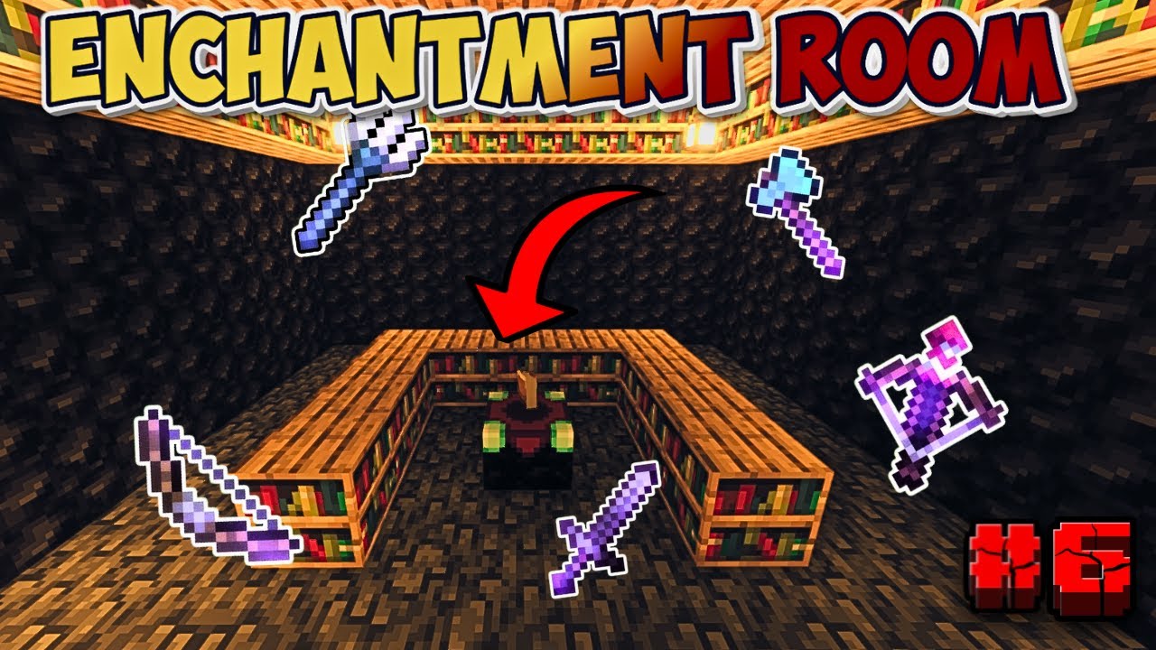 I MADE MY FIRST ENCHANTMENT ROOM IN MINECRAFT || #6 || ULTENG - YouTube