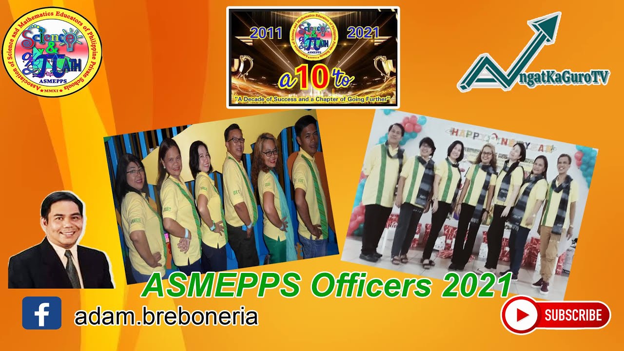 The Officers of ASMEPPS on its 10th Years Anniversary/ ANGATkaGURO TV ...