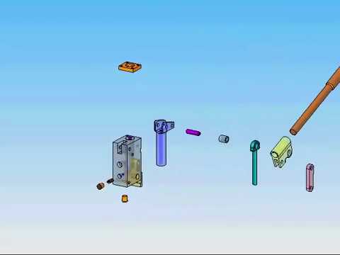HYDRAULIC HAND PUMP CAD ANIMATION [BOMBA HIDRAULICA MANUAL] - YouTube