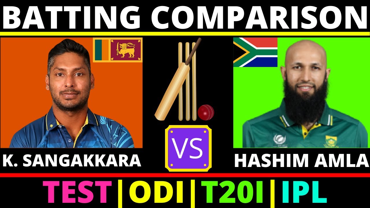 Kumar Sangakkara Vs Hashim Amla Batting Comparison 🏏| TEST | ODI | T20I ...