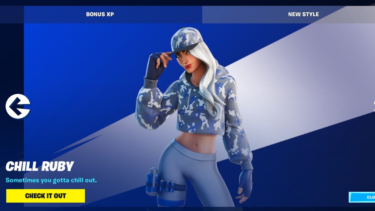 New Ruby style CHILL Fortnite January 9th item shop review - YouTube