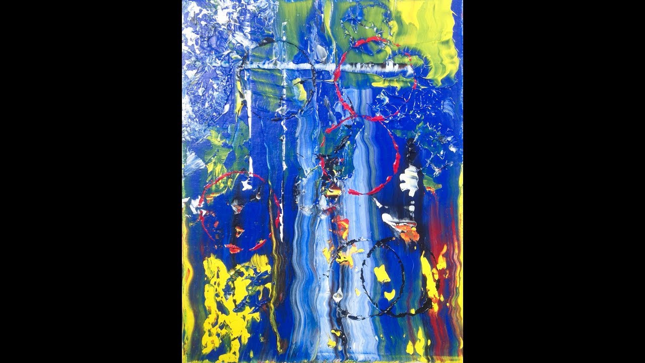 ABSTRACT ART PAINTING DEMO! - YouTube