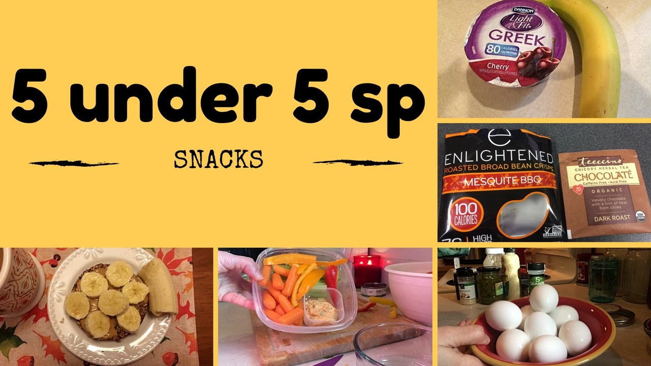 Weight Watchers | Five under 5 SP | Snacks #1 - YouTube