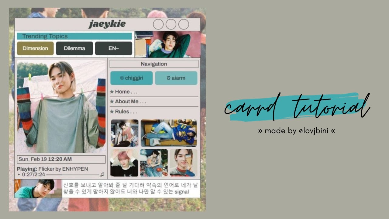 interactive carrd tutorial — © chiggiri, aiarm - YouTube