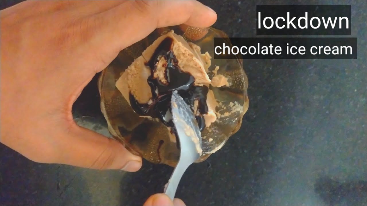 lockdown Chocolate ice cream | No whipping cream | No Coco powder ...