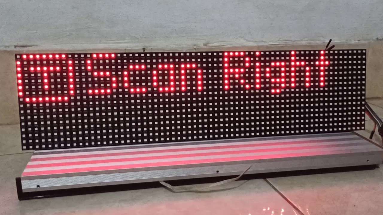 01. Demo Arduino Matrix Led HUB08 - YouTube