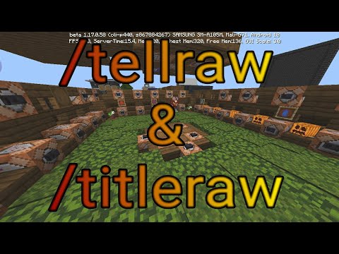 Minecraft Bedrock: /tellraw & /titleraw • tutorial completo - YouTube