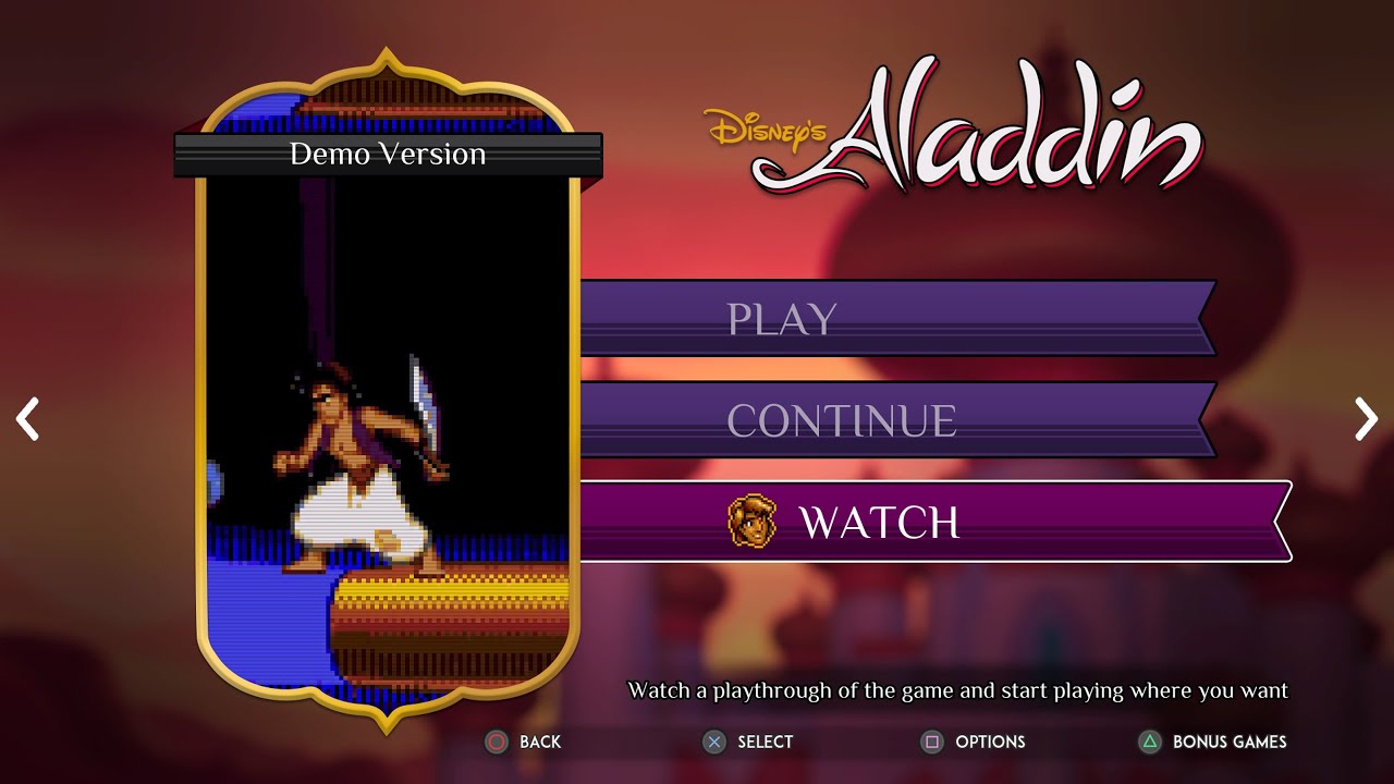 ANGG plays Disney Classic Games part 11 Aladdin Demo version - YouTube