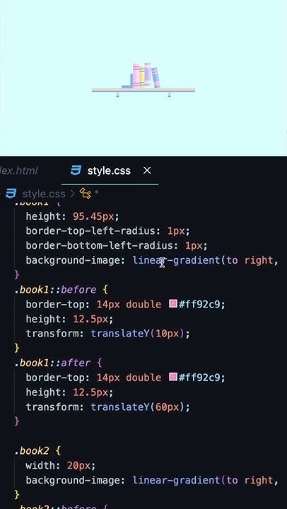 Pure Css Bookshelf 📘 Mind Blowing Codepen 69 Html Css Animation Shorts Youtube
