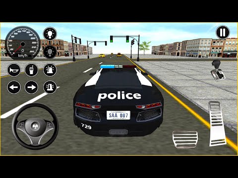 Polis arabası oyunu izle 4K || Real Police Car Driving v2 #102 - Polis oyunları 3D Android Gameplay