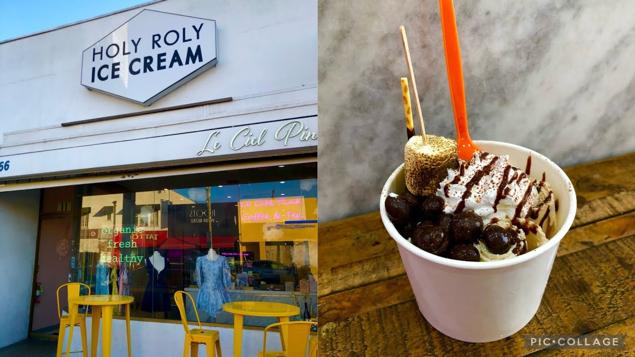 *THE BEST TIRAMISU ROLLED ICE CREAM AT THE HOLY ROLY ICE CREAM IN LOS ...