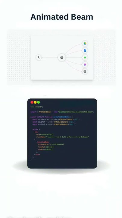 Animated beam #coding #css #webdesign #python #html #programming #trending #viral #foryou # ...