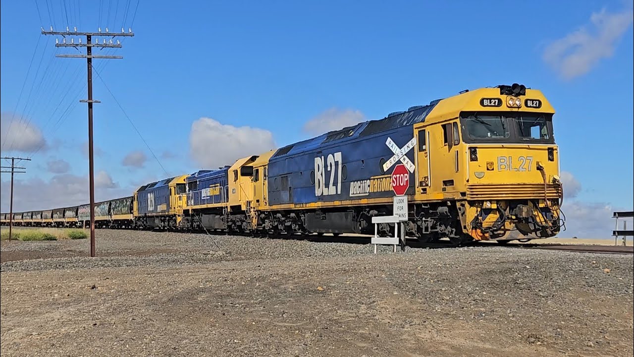 7734V PN loaded grain (BL27, X48, BL26), Dimboola to Geelong, 1000, 7 ...
