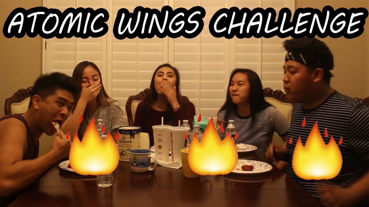 VLOG 6| WINGSTOP ATOMIC HOT WINGS CHALLENGE!!! - YouTube