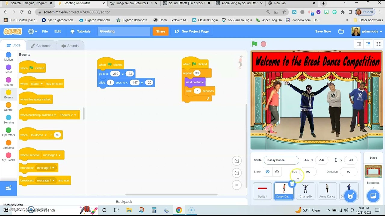 Scratch Animated Greeting Tutorial - YouTube