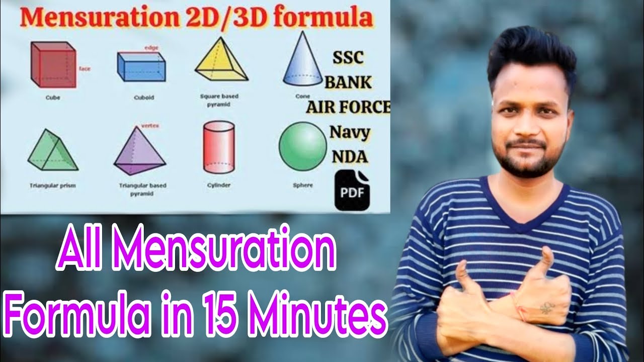 Mensuration all type formulas || math formulas || @carestudypoint8567 ...