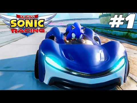 Sonic Süper Hızlı Arabasıyla Yarışıyor - Team Sonic Racing Birinci Bölüm