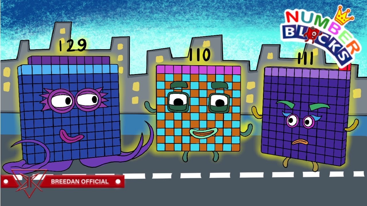 Numberblocks 110 111 Meet The Numberblocks 129 Gurita In the City As a ...