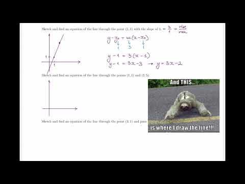 Precalculus Refresher, module 4, part a: linear functions - YouTube
