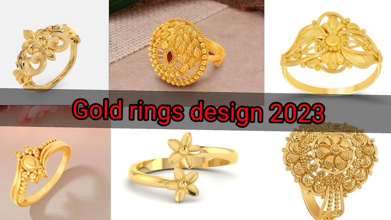 Gold rings designs for women//latest gold rings collection ...