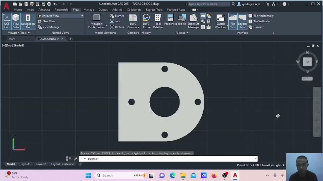3 main views of american projection AutoCAD - YouTube