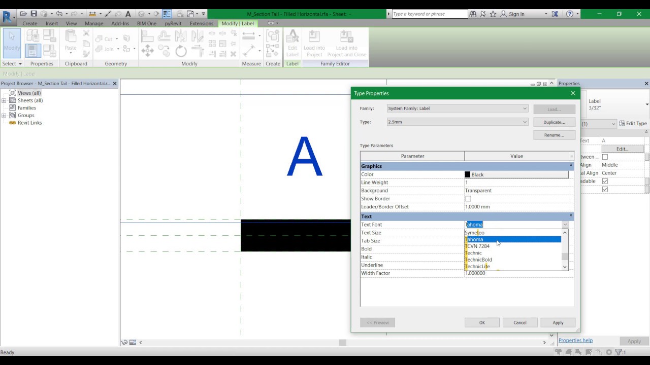 Đánh số hiệu mặt cắt thủ công trong Revit | Custom lable section in ...