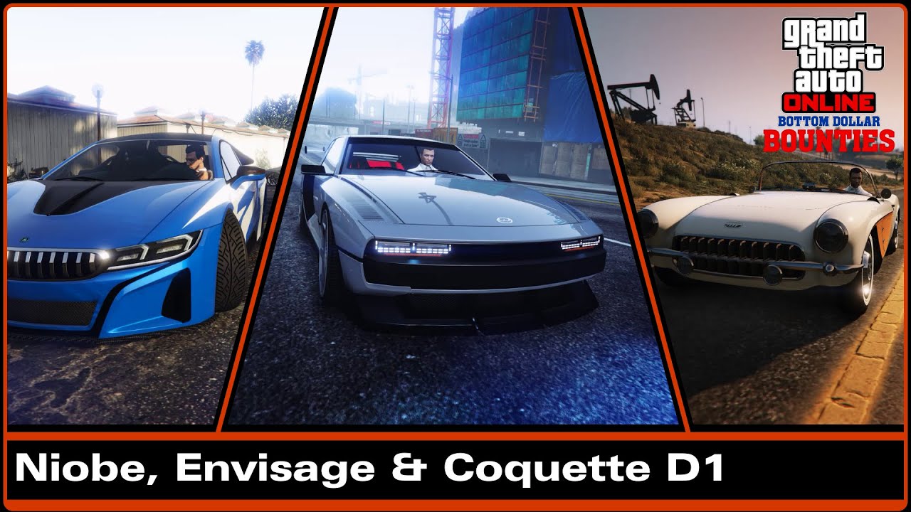 GTA Online //422 Car Showcase - Niobe, Envisage & Coquette D1 - YouTube