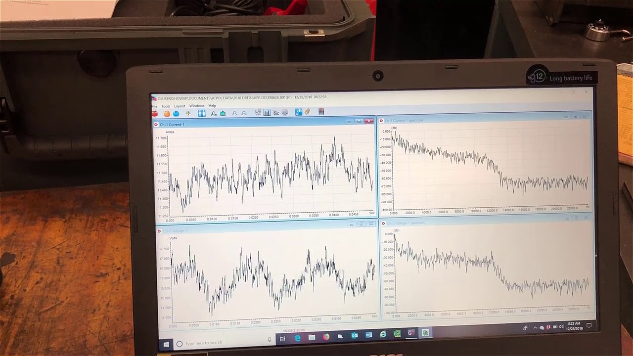 DC motor testing with EMPATH Electrical Signature Analysis data ...