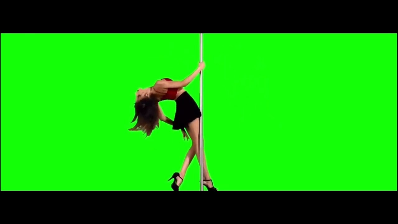 Green screen girl dancing 001 - YouTube
