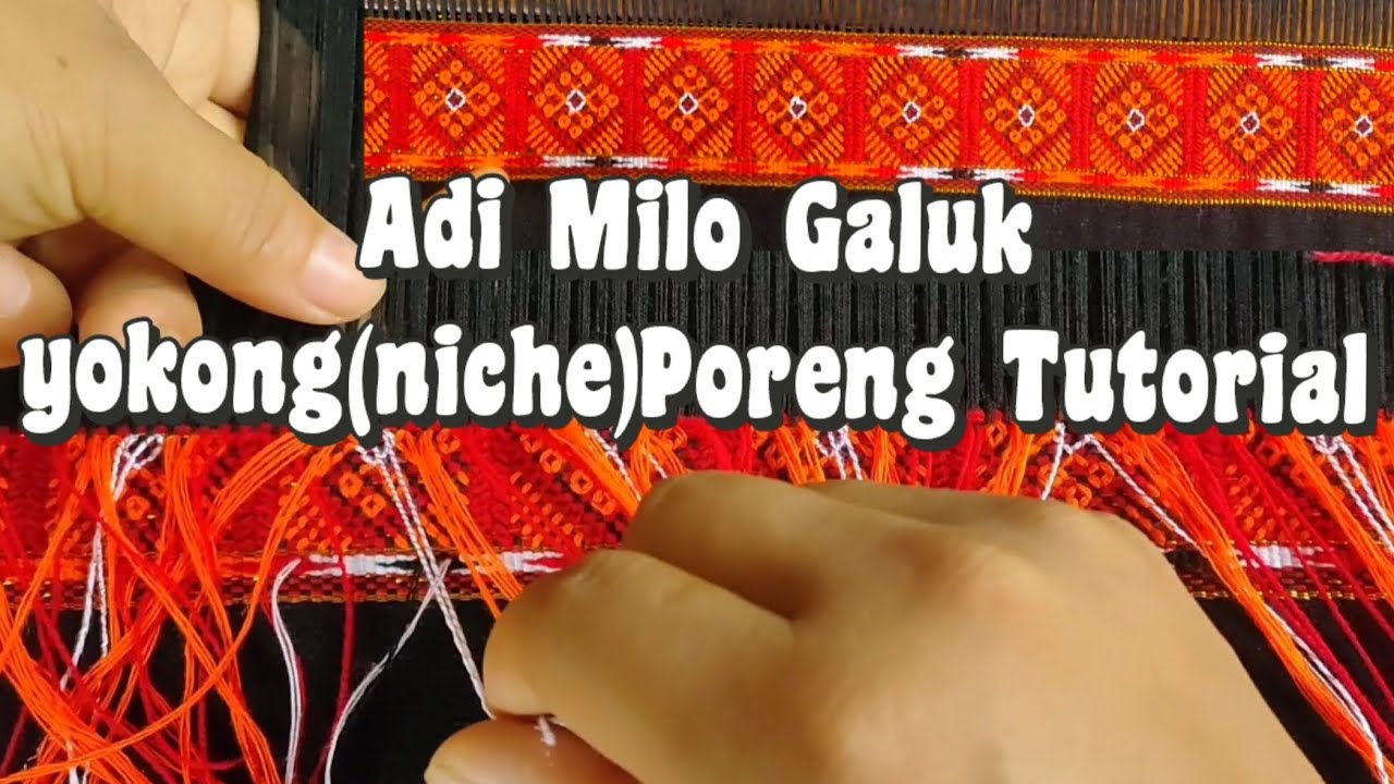 Adi Milo Galuk Yokong (niche) Poreng Tutorial|Part-1|Traditional ...