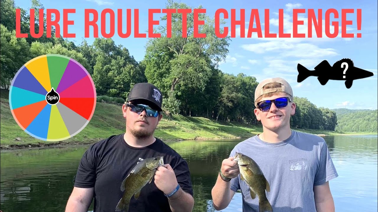 FISHING LURE ROULETTE CHALLENGE! (MYSTERY FISH & CATCH N COOK!) - YouTube