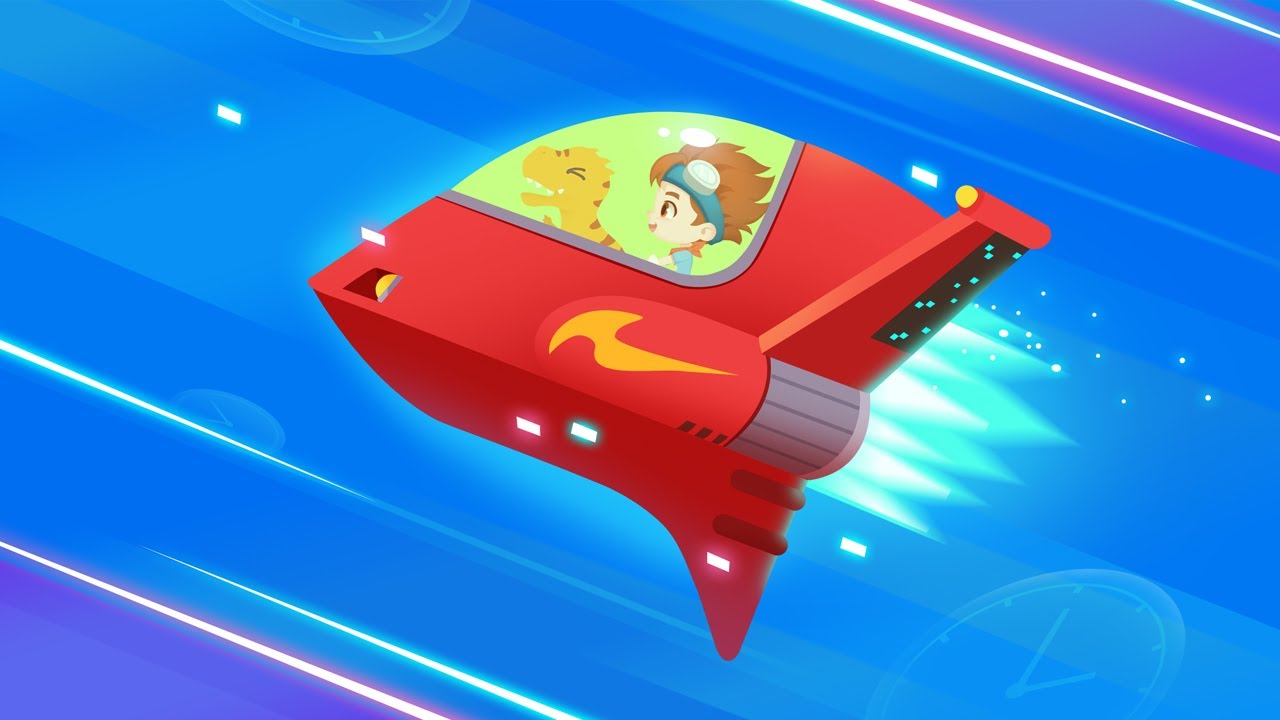Dinosaur Time Machine ⏰ - Time travel game for kids | Kids Learning ...