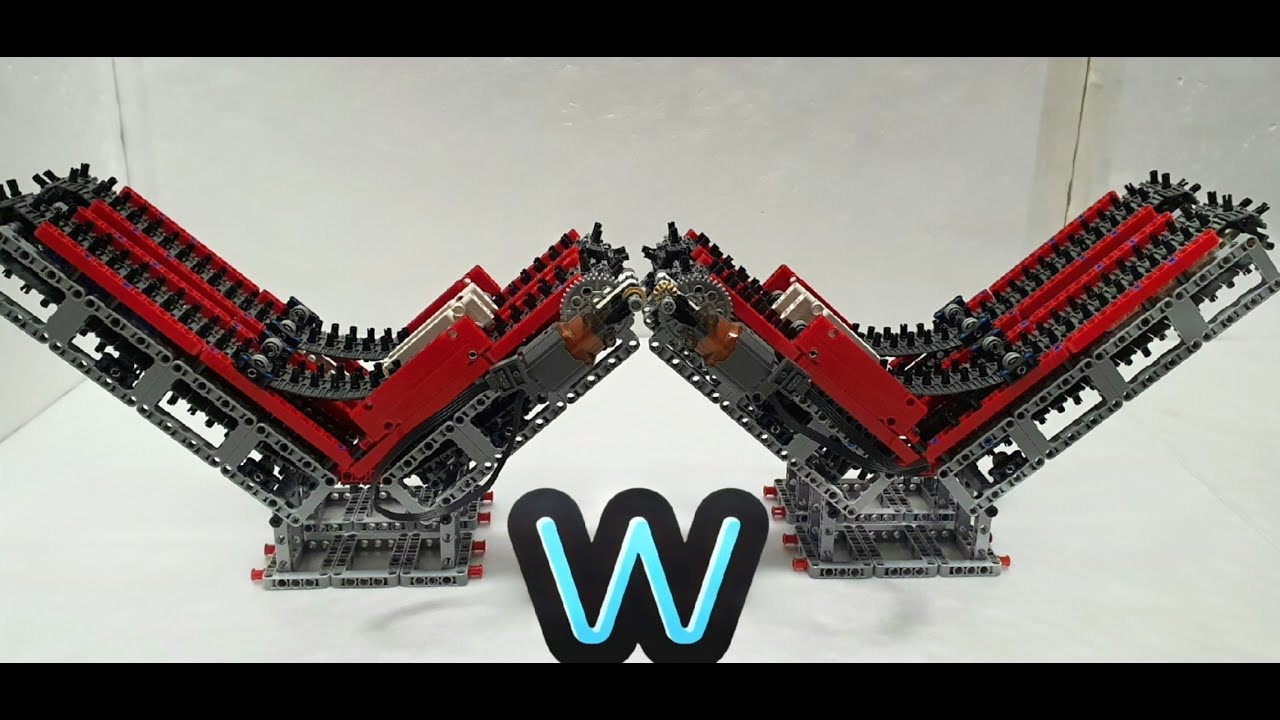LEGO Technic Conveyor Belt - 구슬 컨베이어벨트 - W 모양벨트와 일자형 벨트 - YouTube