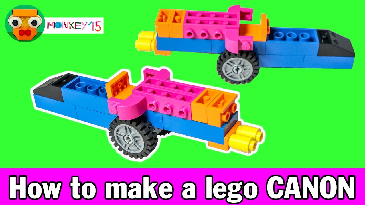 How to make a lego Canon easy step by step - LEGO classic tutorial ...