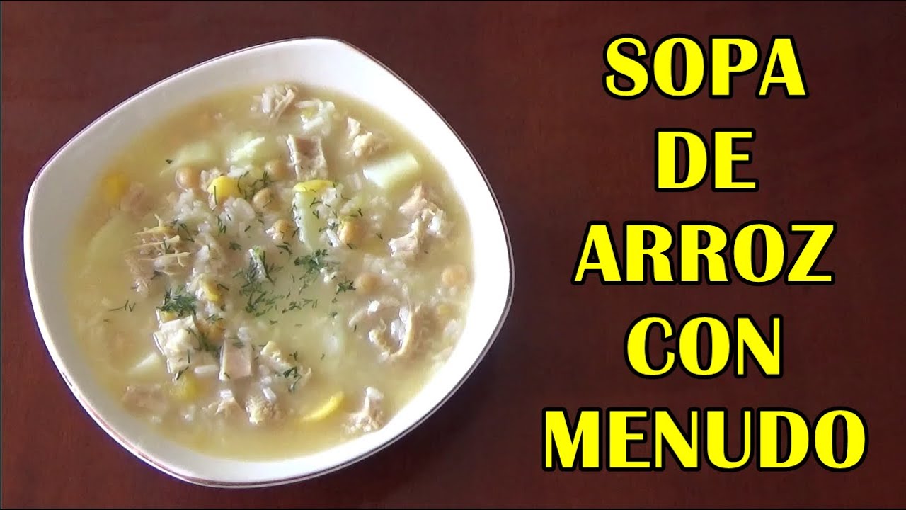 Cómo Hacer Sopa de Mondongo o Sopa de Arroz con Menudo - YouTube