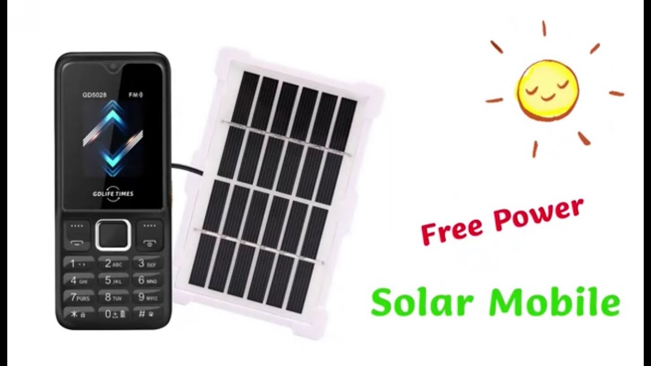 Solar mobile GD5028 with FM radio and torch Free power phone ...