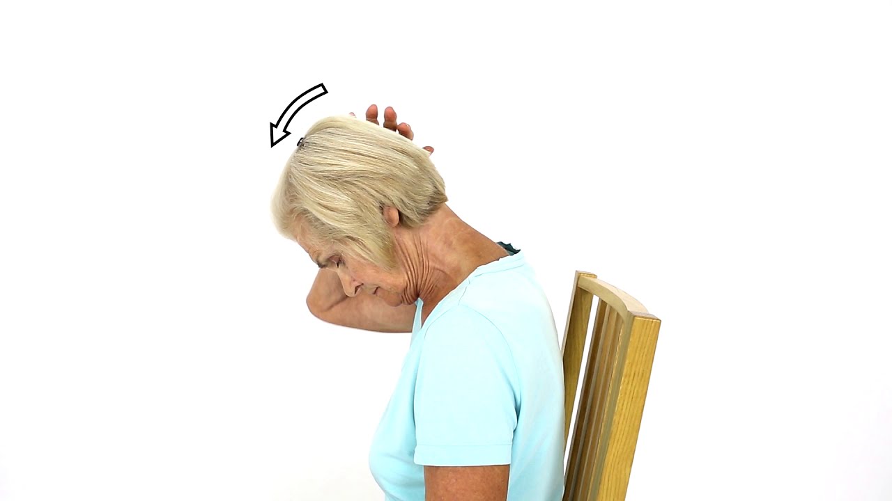 Senior: How To Stretch Your Neck Muscles - YouTube
