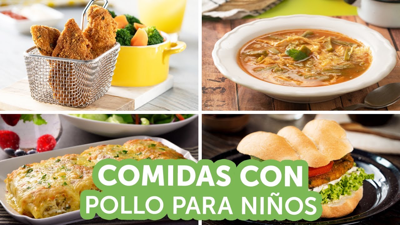 Comidas con pollito para niños | Kiwilimón - YouTube