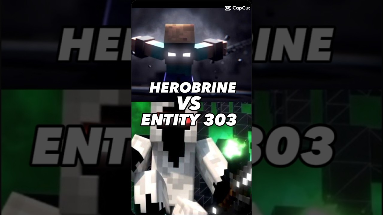 Herobrine vs Entity 303 #minecraft - YouTube