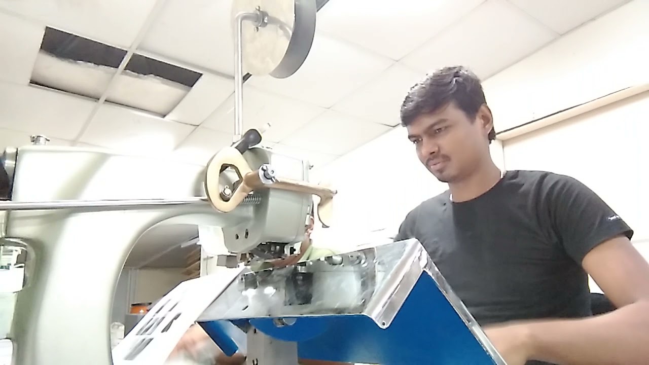 imported double stitching machine - YouTube